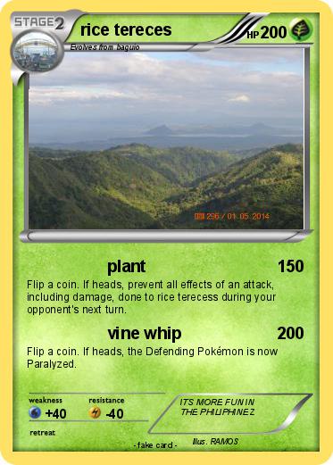 Pokémon rice tereces - plant - My Pokemon Card