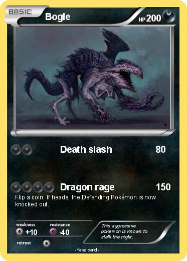 Pokémon Bogle 1 1 - Death slash - My Pokemon Card