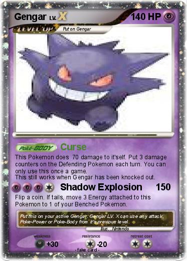 Pokémon Gengar 656 656 - Curse - My Pokemon Card
