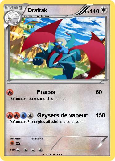 Pokémon Drattak 322 322 - Fracas - Ma carte Pokémon