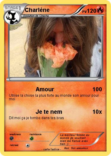 Pokémon Charlene 20 20 - Amour - Ma carte Pokémon