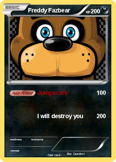 Pokémon Freddy Fazbear 675 675 - Jumpscare - My Pokemon Card