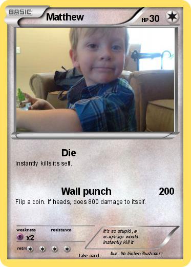 Pokémon Matthew 720 720 - Die - My Pokemon Card