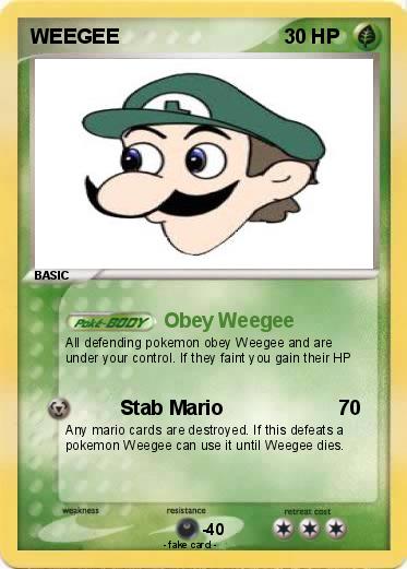 Pokémon WEEGEE 1231 1231 - Obey Weegee - My Pokemon Card