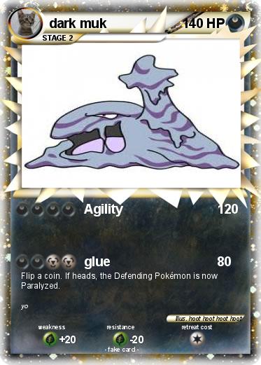 Pokémon dark muk 4 4 - Agility - My Pokemon Card