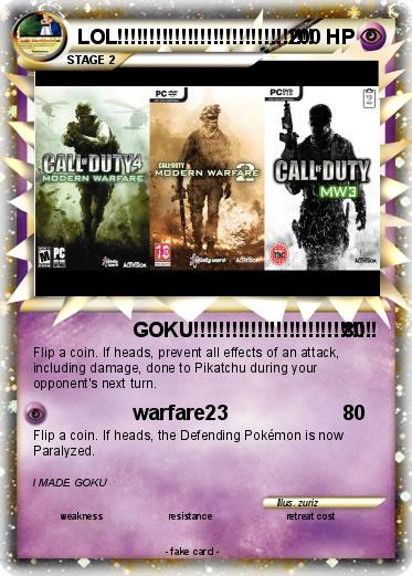 Pokémon LOL 321 321 - GOKU!!!!!!!!!!!!!!!!!!!!!!!!!!!!! - My Pokemon Card