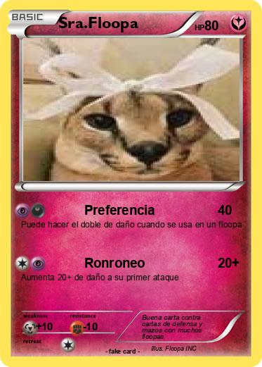 Pokémon Sra Floopa - Preferencia - Mi carta pokémon