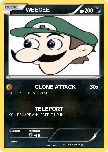 Pokémon WEEGEE 1228 1228 - CLONE ATTACK - My Pokemon Card