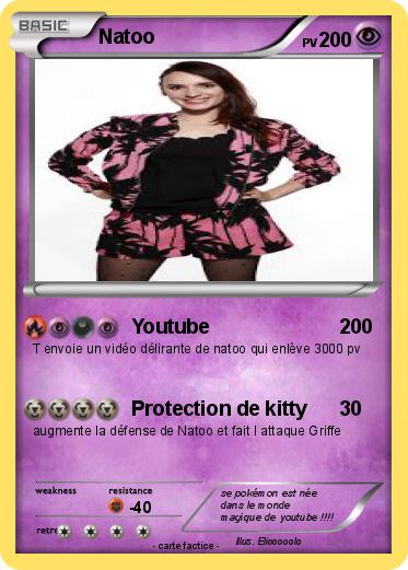 Pokémon Natoo 9 9 - Youtube - Ma carte Pokémon