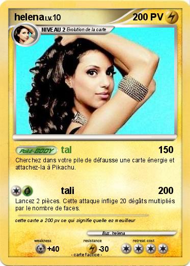 Pokémon helena 18 18 - tal - Ma carte Pokémon