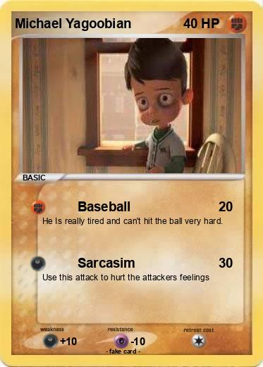 Pokémon Michael Yagoobian - Baseball - My Pokemon Card