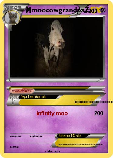 Pokémon moocowgrandpaZ 1 1 - infinity moo - My Pokemon Card