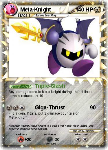 Pokémon Meta Knight 838 838 - Triple-Slash - My Pokemon Card