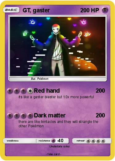 Pokémon GT gaster - Red hand - My Pokemon Card