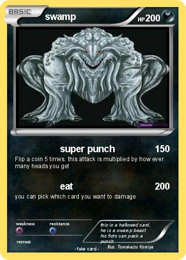 Pokémon swamp 58 58 - super punch - My Pokemon Card