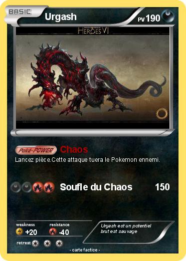 Pokémon Urgash 1 1 - Chaos - Ma carte Pokémon
