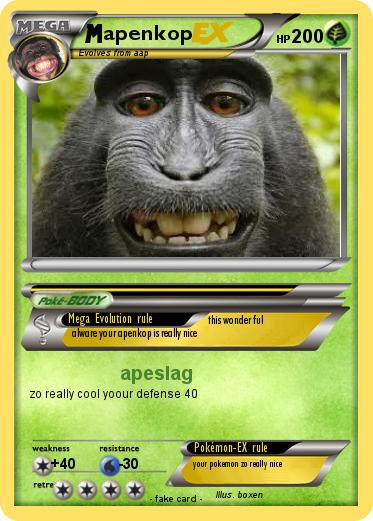 Pokémon apenkop - apeslag - My Pokemon Card