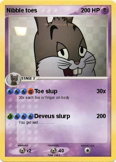 Pokémon Nibble toes - Toe slup - My Pokemon Card