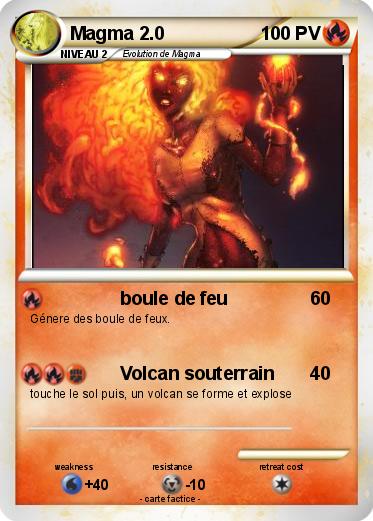 Pokémon Magma 2 2 - boule de feu - Ma carte Pokémon