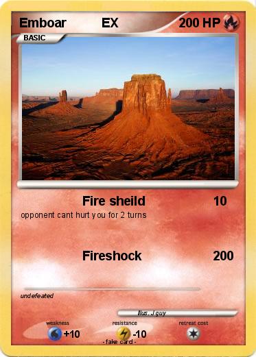 Pokémon Emboar EX 54 54 - Fire sheild - My Pokemon Card