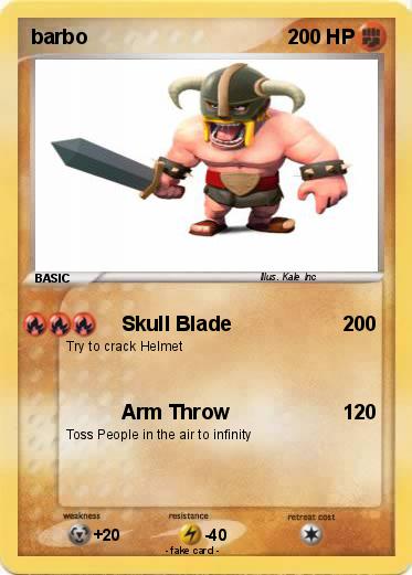 Pokémon barbo - Skull Blade - My Pokemon Card