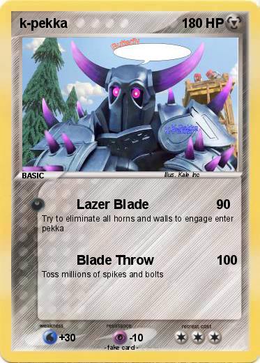 Pokémon k pekka - Lazer Blade - My Pokemon Card