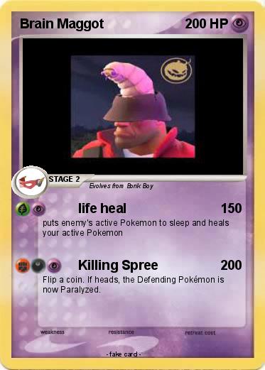 Pokémon Brain Maggot - life heal - My Pokemon Card
