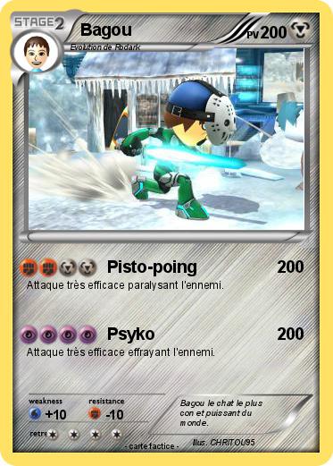 Pokémon Bagou 1 1 - Pisto-poing - Ma carte Pokémon
