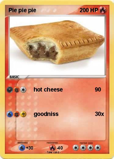 Pokémon Pie pie pie 3 3 - hot cheese - My Pokemon Card
