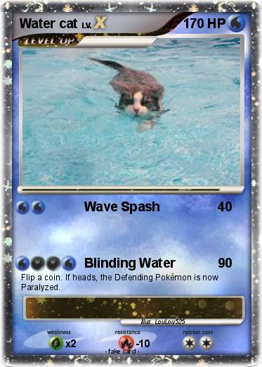Pokémon Water cat 24 24 - Wave Spash - My Pokemon Card