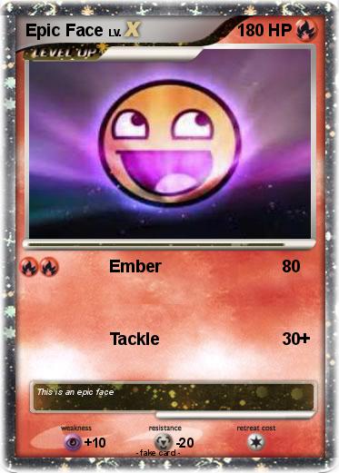 Pokémon Epic Face 1456 1456 - Ember - My Pokemon Card
