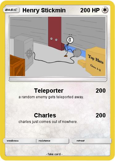 Pokémon Henry Stickmin 67 67 - Teleporter - My Pokemon Card