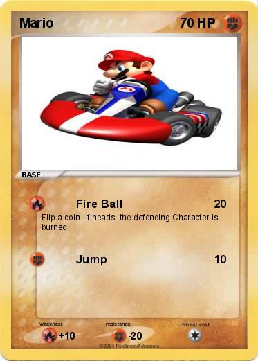 Pokémon Mario 70 70 - Fire Ball - My Pokemon Card