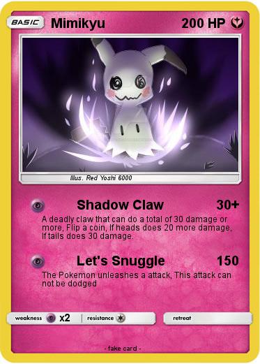 Pokémon Mimikyu 159 159 - Shadow Claw - My Pokemon Card