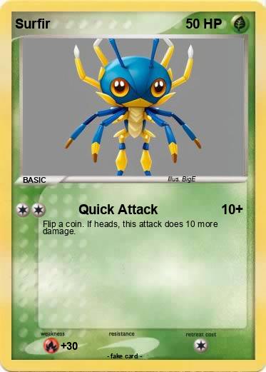 Pokémon Surfir - Quick Attack - My Pokemon Card