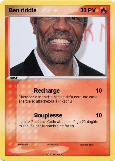 Pokémon Ben riddle - Recharge - Ma carte Pokémon