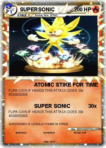 Pokémon SUPERSONIC 59 59 - ATOMIC STIKE FOR TIME - My Pokemon Card