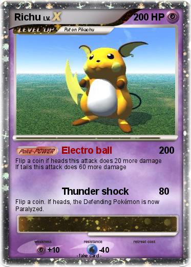 Pokémon Richu 188 188 - Electro ball - My Pokemon Card