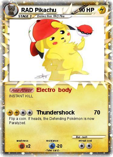 Pokémon RAD Pikachu 2 2 - Electro body - My Pokemon Card