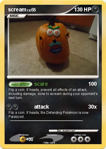 Pokémon scream 295 295 - scare - My Pokemon Card