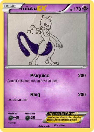 Pokémon miutu 14 14 - Psiquico - Mi carta pokémon