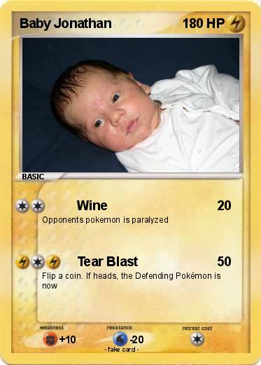 Pokémon Baby Jonathan 1 1 - Wine - My Pokemon Card