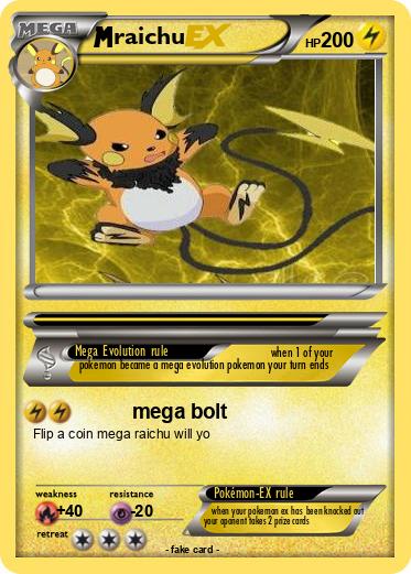 Pokémon raichu 4922 4922 - mega bolt - My Pokemon Card