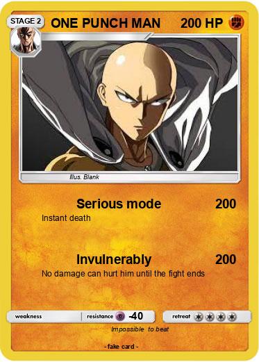 Pokémon ONE PUNCH MAN 120 120 - Serious mode - My Pokemon Card