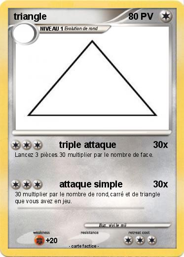 Pokémon triangle 5 5 - triple attaque - Ma carte Pokémon