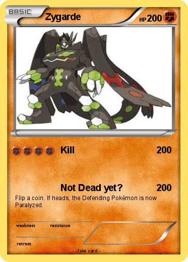 Pokémon Zygarde 636 636 - Kill - My Pokemon Card