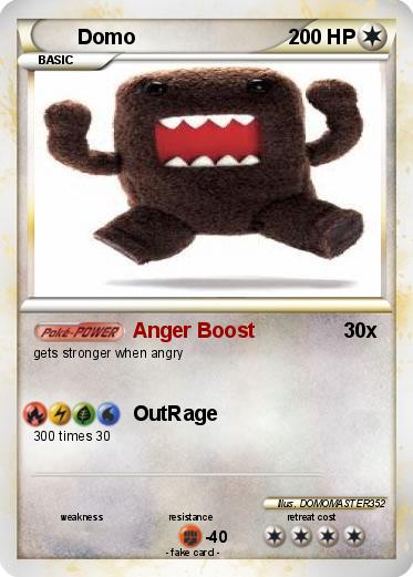 Pokémon Domo 279 279 - Anger Boost - My Pokemon Card