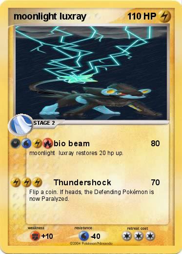 Pokémon moonlight luxray - bio beam - My Pokemon Card