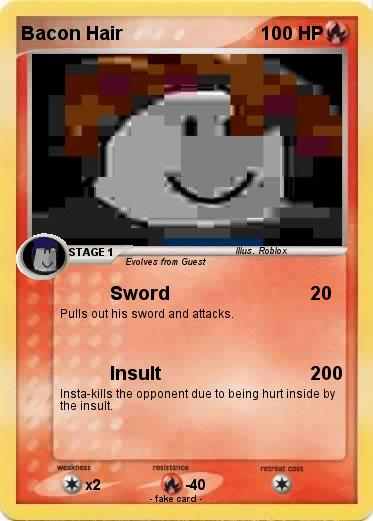 Pokémon Bacon Hair 14 14 - Sword - My Pokemon Card