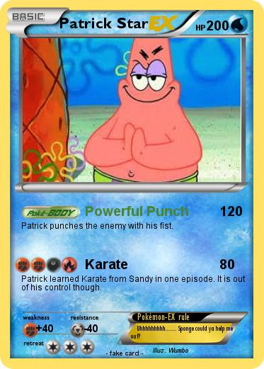 Pokémon Patrick Star 541 541 - Powerful Punch - My Pokemon Card